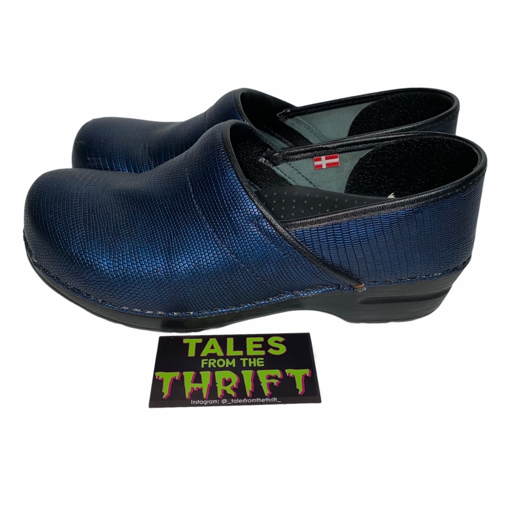 Sanita Blue Carmen Danish Closed Clogs Leather - Gem